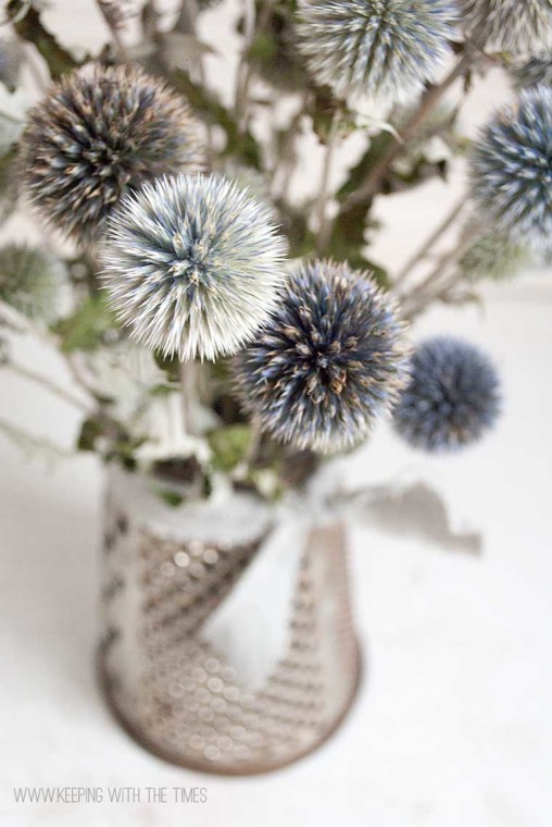 Turn an Antique Grater into a Flower Vase - Keeping With The Times