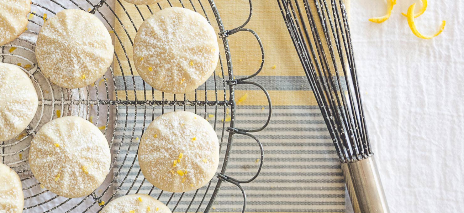 Lemon Shortbread Cookies - Keeping With The Times